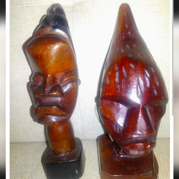 Besmos | Accents | Vintage Besmo Hand Carved Kenyan Wooden Figures2 ...